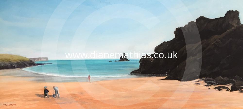 Broadhaven South - Original Pastel - Diane Mathias