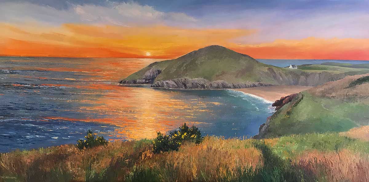 Machlud Haul ym Mwnt - Sunset at Mwnt - Diane Mathias
